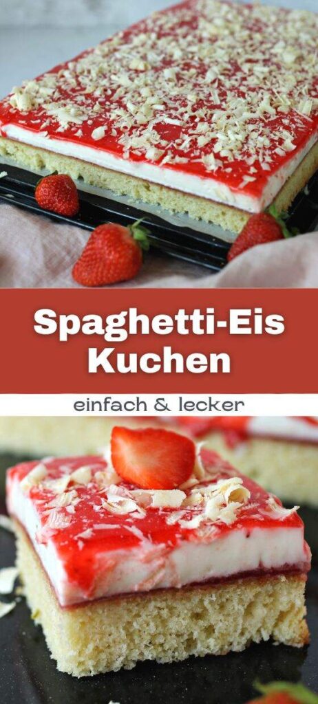 Schne Spaghetti Eis Kuchen Lffelbiskuit Ebenbild